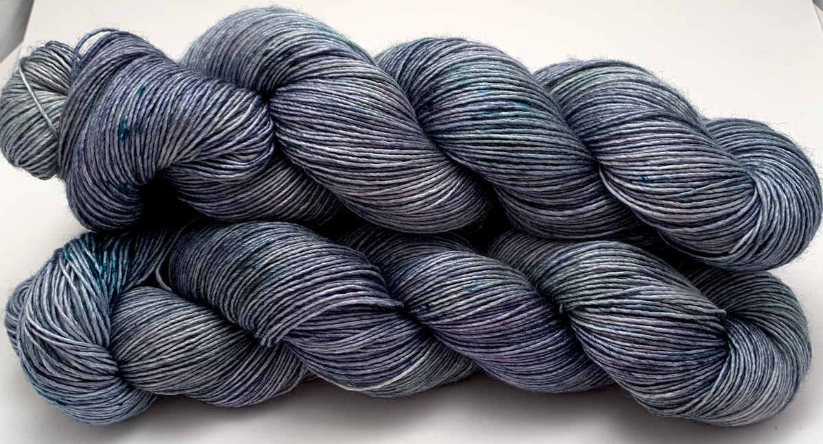 Hand Dyed Yarn "Loose and Complete” Navy Green Blue Grey Teal Spruce S ...